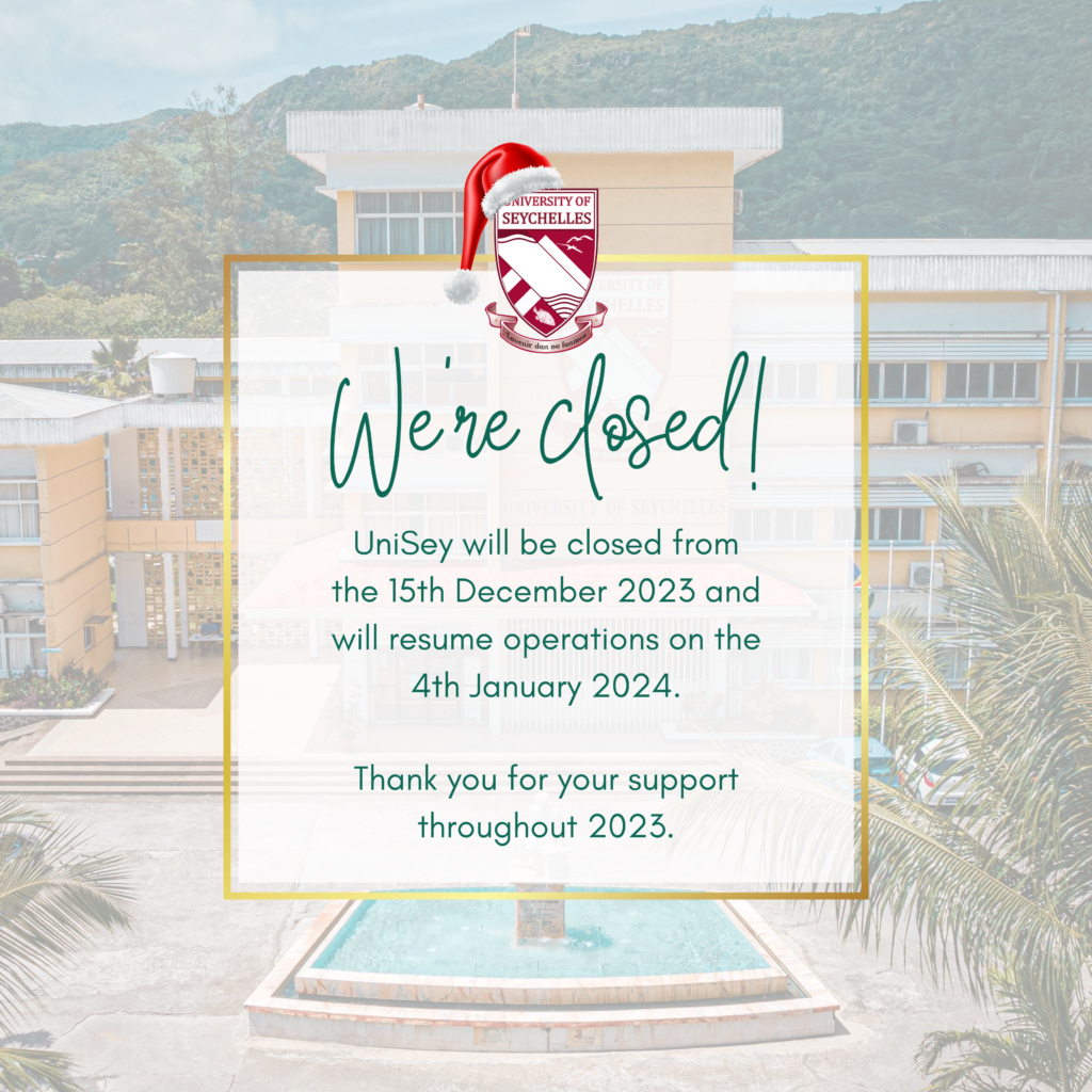 Closure Notice - University Of Seychelles